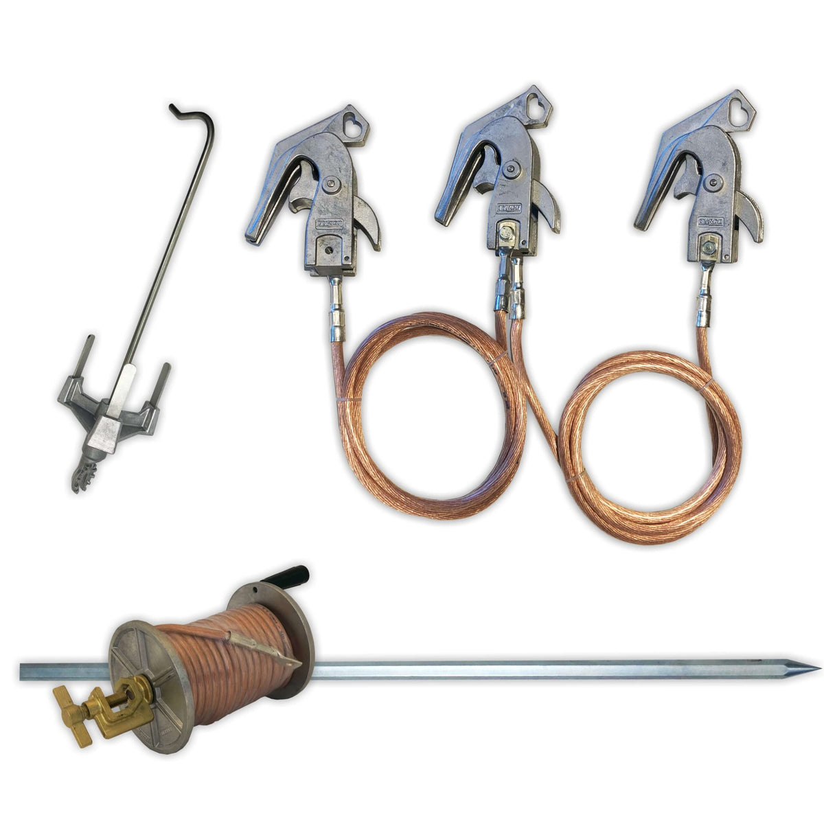 Grounding equipment for medium voltage overhead lines up to 22 mm, 6 k ...